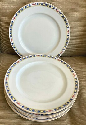 5 Rosenthal Continental Floral Border Selb Bavaria 10" Dinner Plates ...