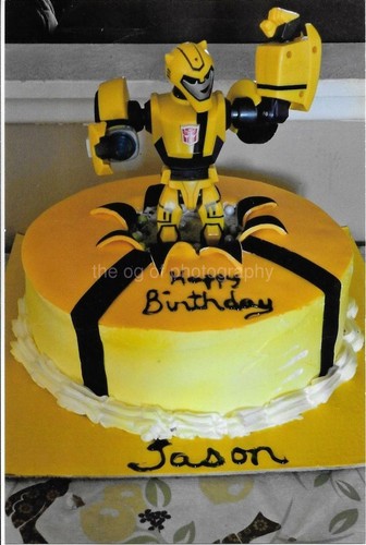 Action Figure Birthday Cake FOUND PHOTO Color FREE SHIPPING Original ...