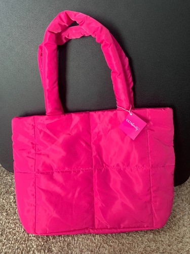 Ulta Pink Puffer Shoulder Tote Bag | eBay