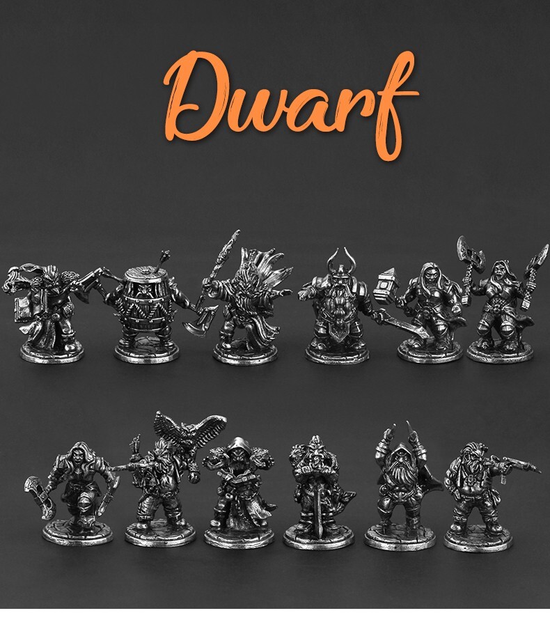 Dwarf Adventurer Hammer Metal Miniatures Dungeons & Dragons War Games Toys | eBay