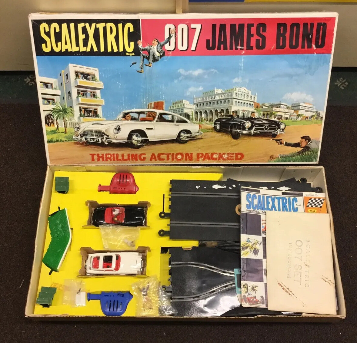 Triang Scalextric James Bond 007 Set Aston Martin DB5 Complete Boxed ...