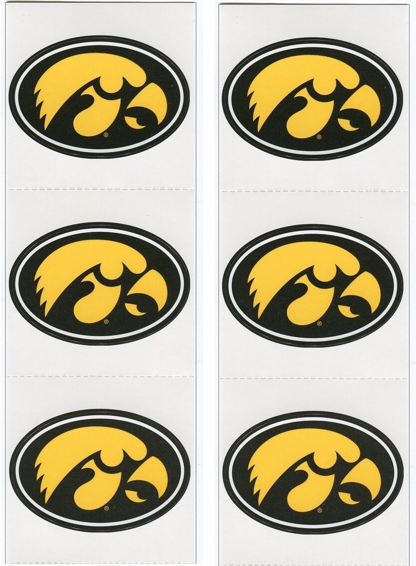 University of Iowa Hawkeyes Scrapbook Kit: yellow paper & stickers NCAA ...