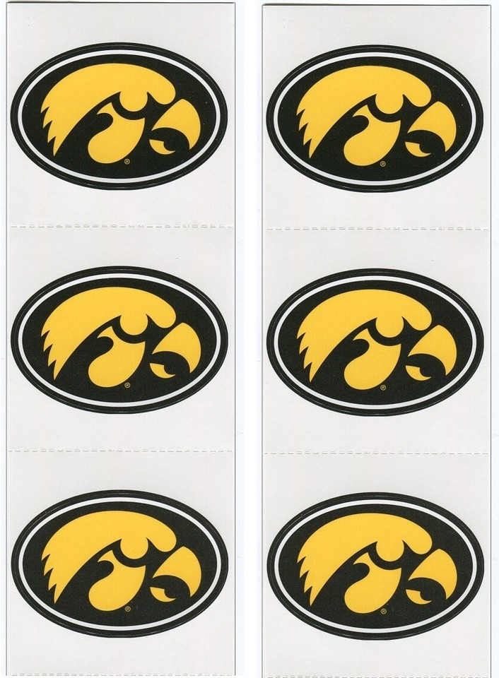University of Iowa Hawkeyes Scrapbook Kit: yellow paper & stickers NCAA ...
