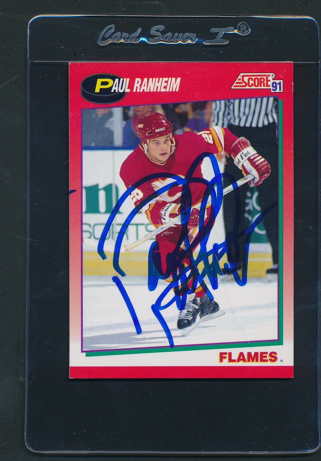 1991/92 Score #21 Paul Ranheim Flames Signed Auto *D4343 | eBay