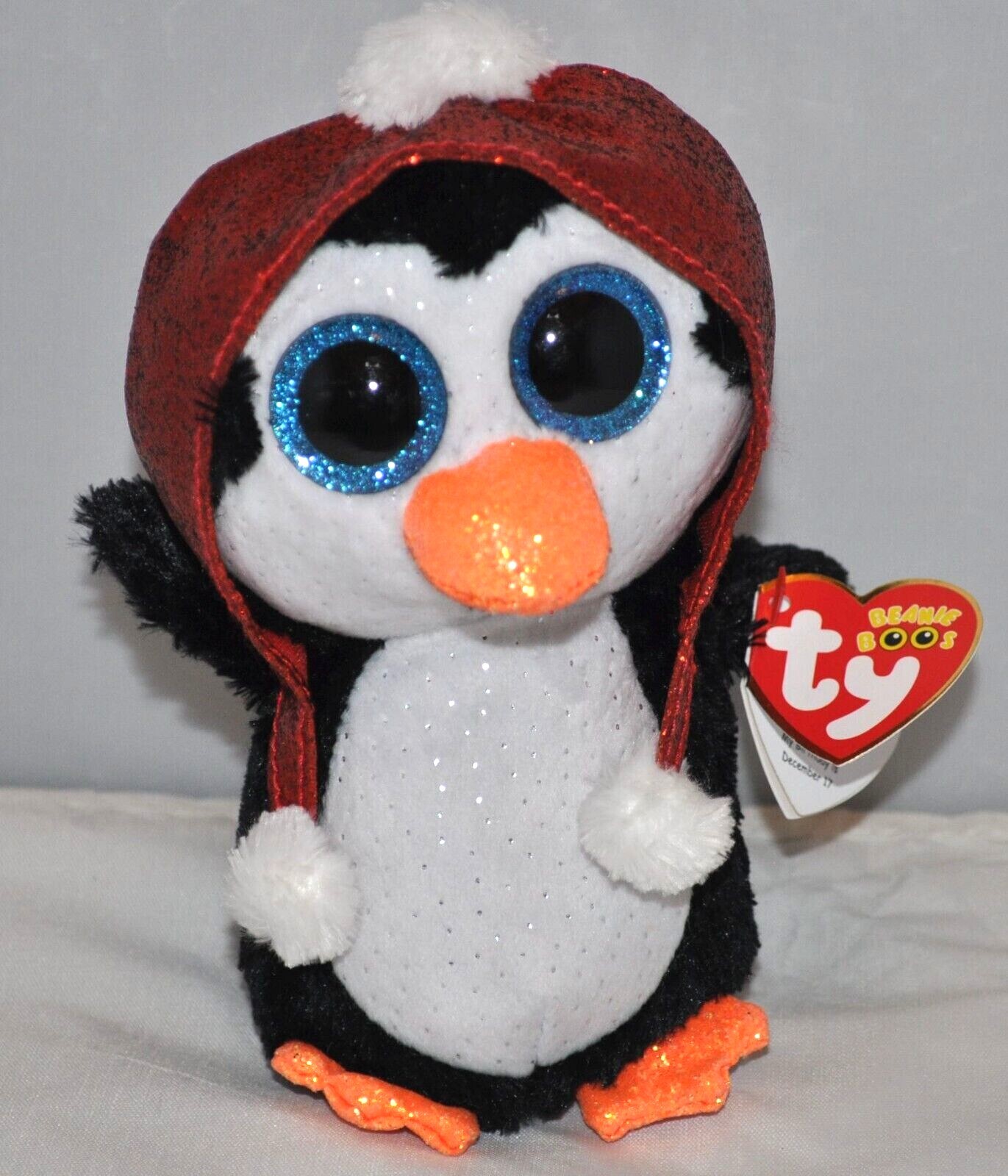 TY Beanie Boo Christmas "Gale" Holiday Penguin Plush Animal Toy 6" H ...