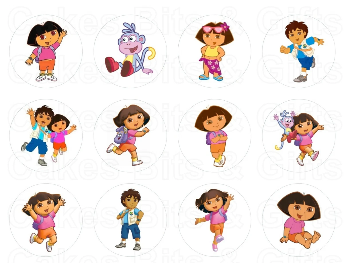Dora Cupcake Toppers