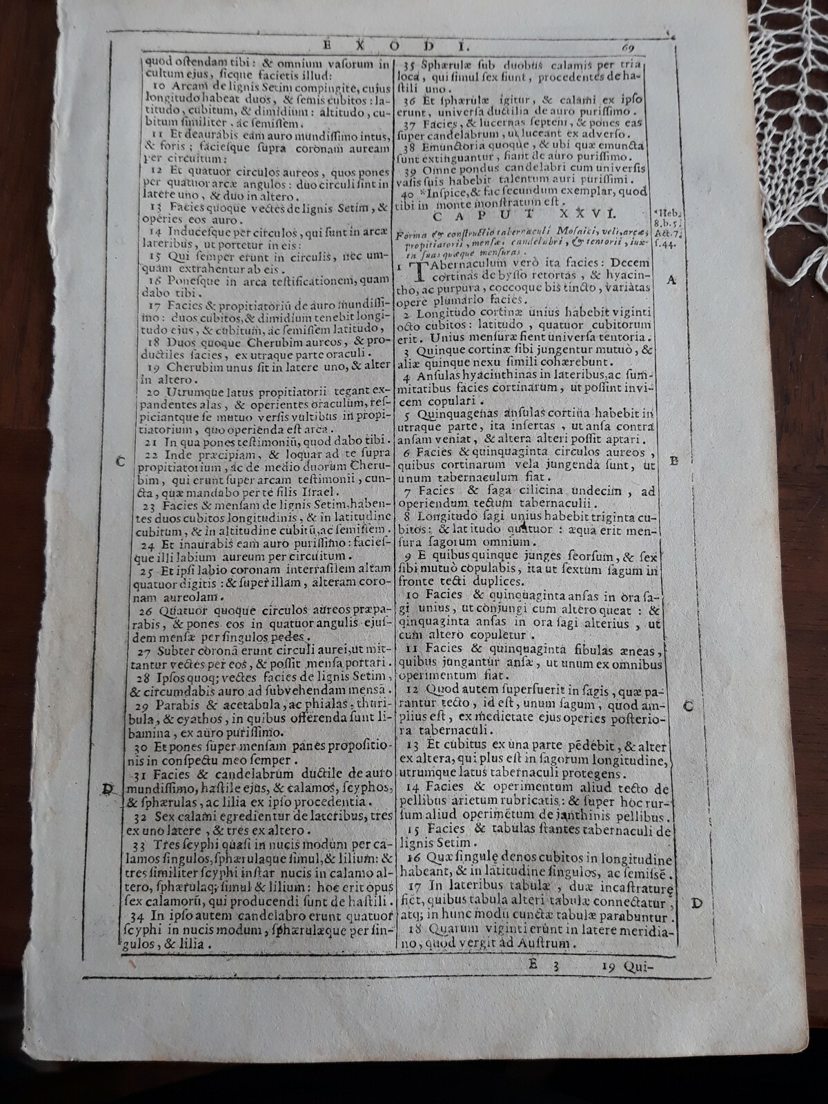 1600 liber exodi xilografia-pagina originale tratta da bibbia-cm20x15 ...