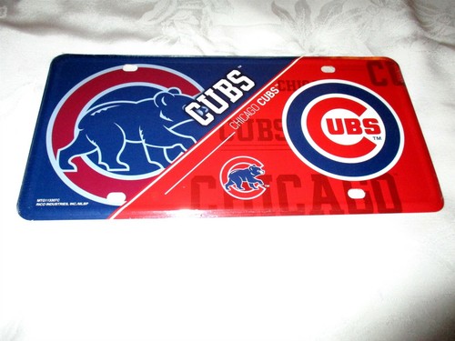 CHICAGO CUBS METAL LICENSE PLATE #06 - NEW | eBay