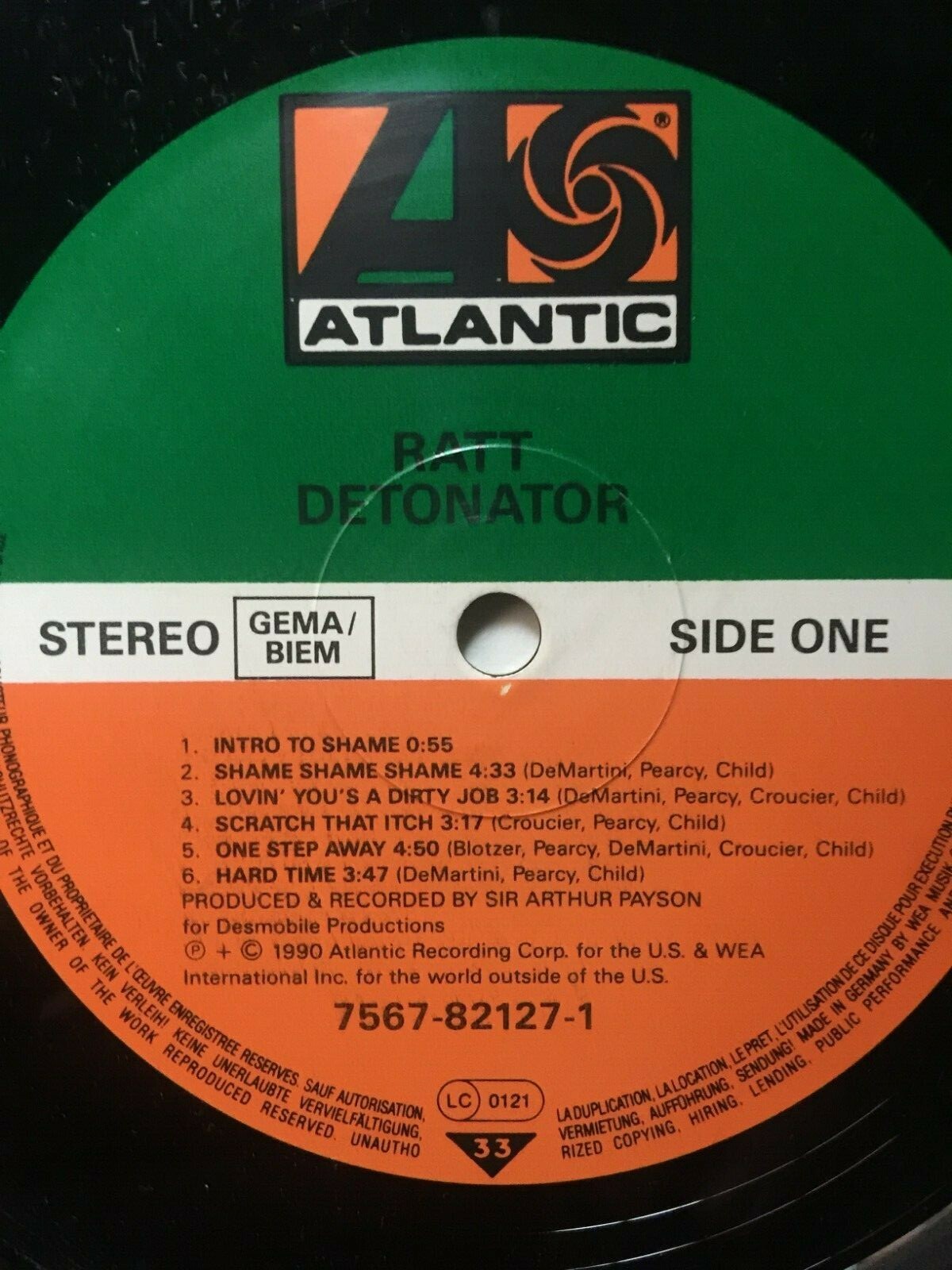 RATT DETONATOR RARE 1990 HARD ROCK HEAVY METAL EU rock LP | eBay