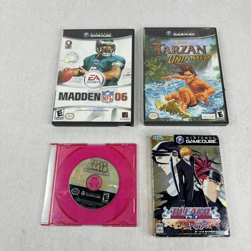 Nintendo Gamecube Video Game Lot of 4 Cube BLEACH - Japanese Tarzan ...
