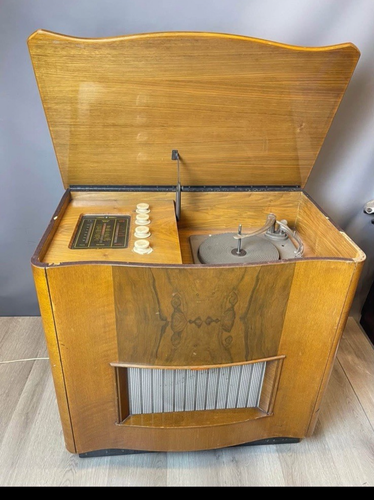 VINTAGE BUSH Type RG4 Radiogram with turntable 50's Retro Recorder ...