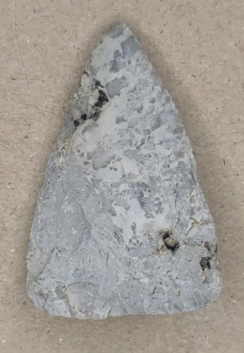 EARLY PALEO TRIANGLE POINT AUTHENTIC ARROWHEAD ARTIFACT Nice 1 5/8 ...