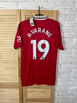 VARANE #19 MANCHESTER UNITED JERSEY HOME FOOTBALL SOCCER SHIRT ADIDAS ...