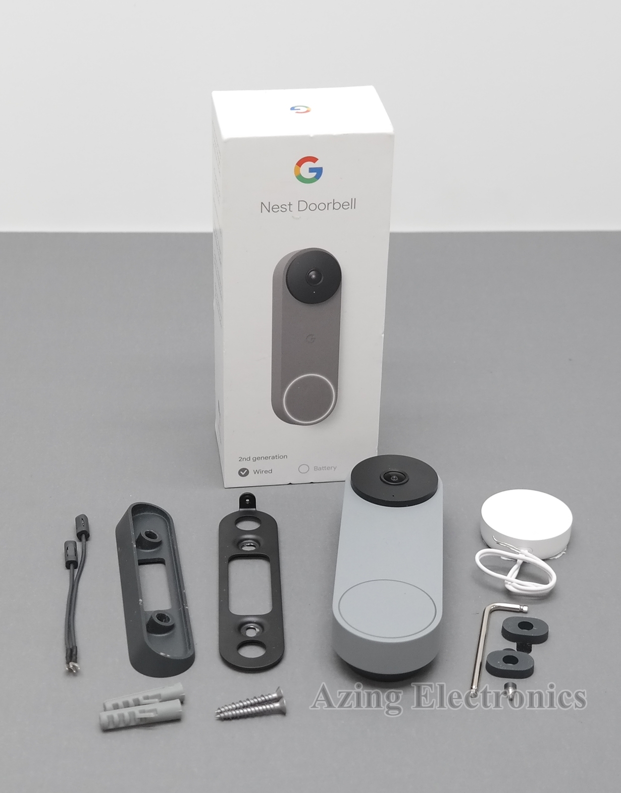 Google Nest GA03696-US Doorbell Wired (2nd Generation) - Ash ...