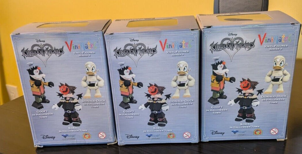 Kingdom Hearts Vinimates Halloweentown Donald Duck, Goofy, + Sora | eBay