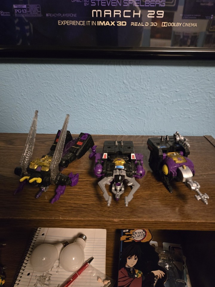 Transformers Legacy Insecticons Kickback, Shrapnel, Bombshell Set ...
