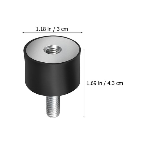 6 Pcs Isolator Pads Anti-vibration Shock Mount Rubber Mounts Shocks ...