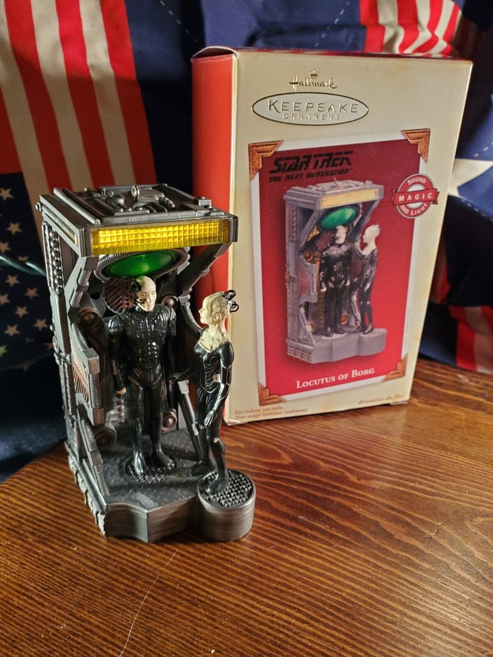 2005 Hallmark Keepsake Ornament Locutus of Borg Star Trek TNG Sound ...