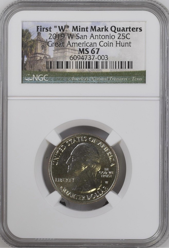 2019 First "W" & 2020 WWII Privy Mark West Point Quarters NGC MS 67 ...