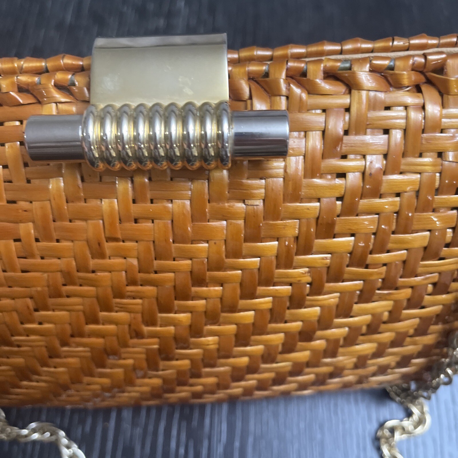 Vintage RODO Womens Rattan Basket Weave Purse, Clutch… - Gem