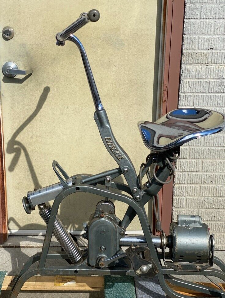 Vintage Steampunk Exercycle Electric Exercise Bike Bicycle Westinghouse ...