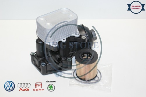 SUPPORTO FILTRO OLIO CON RADIATORE VW POLO IBIZA FABIA ROOMSTER ...