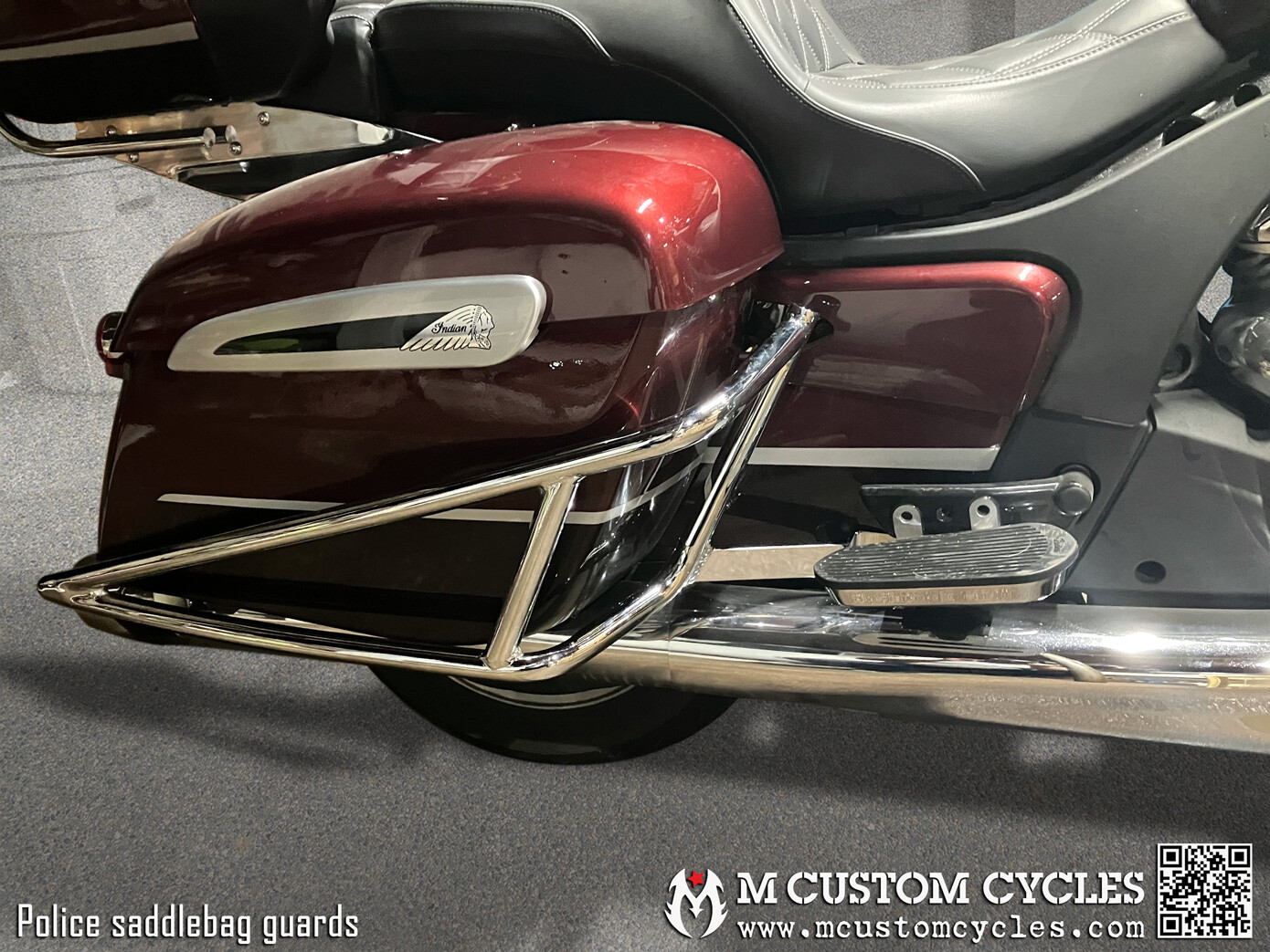 Police Saddlebag Crash Drop Guards for Indian Pursuit, Indian ...