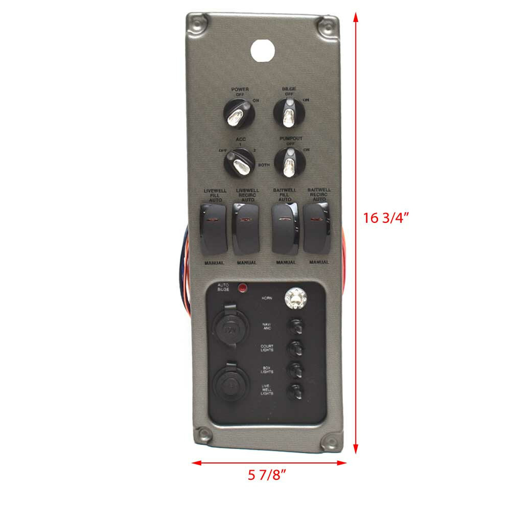 Triton Boat Switch Panel TR161P23425 | 206 Fish Hunter 16 3/4 x 5 7/8 ...