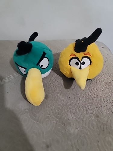 Angry Birds Plush Hal And Bubbles 5" 2012 Plush Both Sounds Don't Work ...