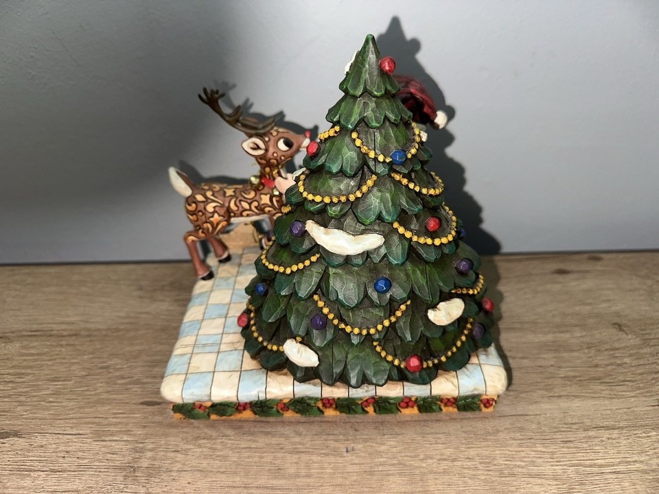 Jim Shore Rudolph Traditions Rudolph & Santa 4008338 Figurine / USED | eBay