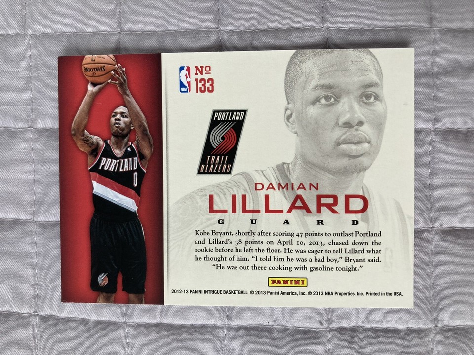 Damian Lillard 2012-13 Panini Intrigue Intriguing Players #133 Rookie ...