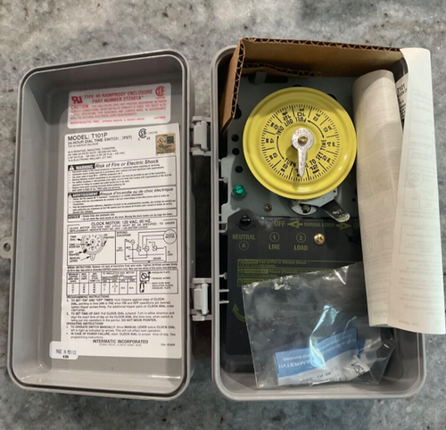 Intermatic T101P 120v Timer Switch 40A Type 3R Rainproof Enclosure New ...
