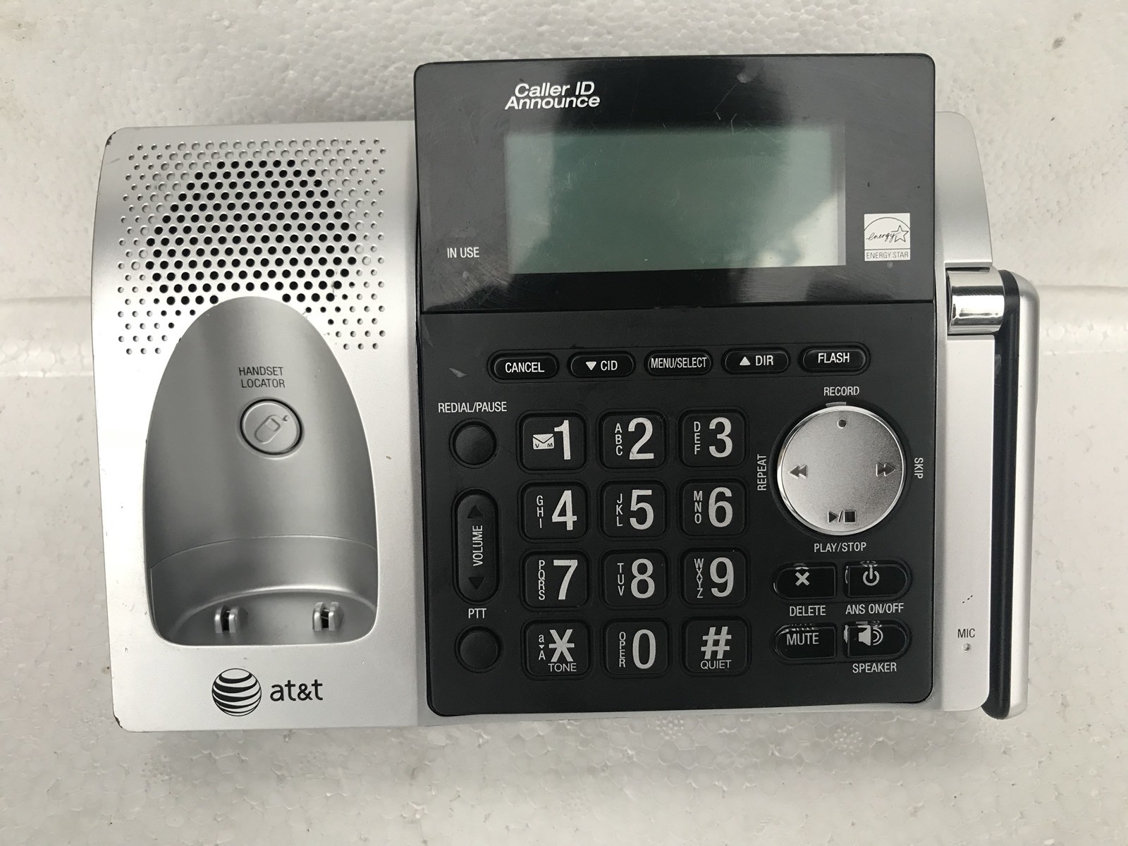 AT&T CL CL83207 Cordless Phone Main Answering Machine Base for CL83207 ...