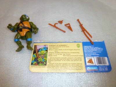 Vintage 1988 Teenage Mutant Ninja Turtles Leonardo Near Complete w ...