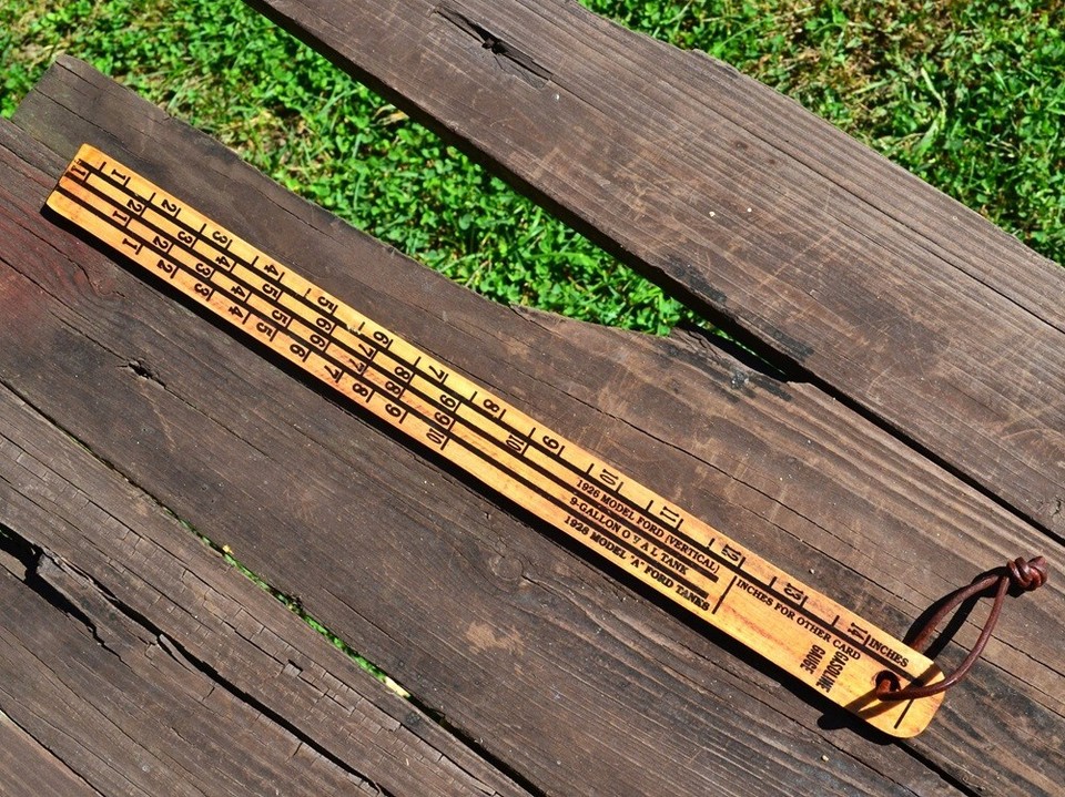 Ford Wooden Gasoline Gauge - Gas - 1926 Model T - Measuring Stick ...