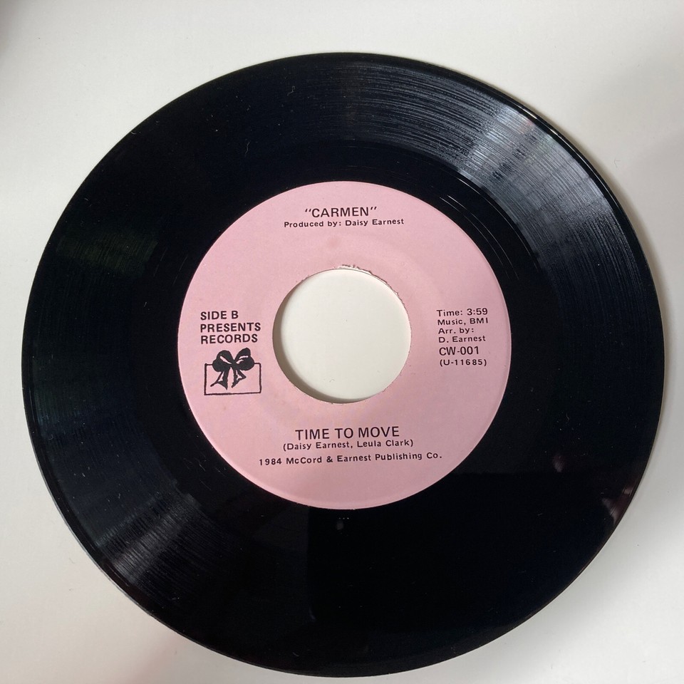 Carmen~Time To Move 45 rpm~1984 DETROIT Funk Boogie~NM | eBay