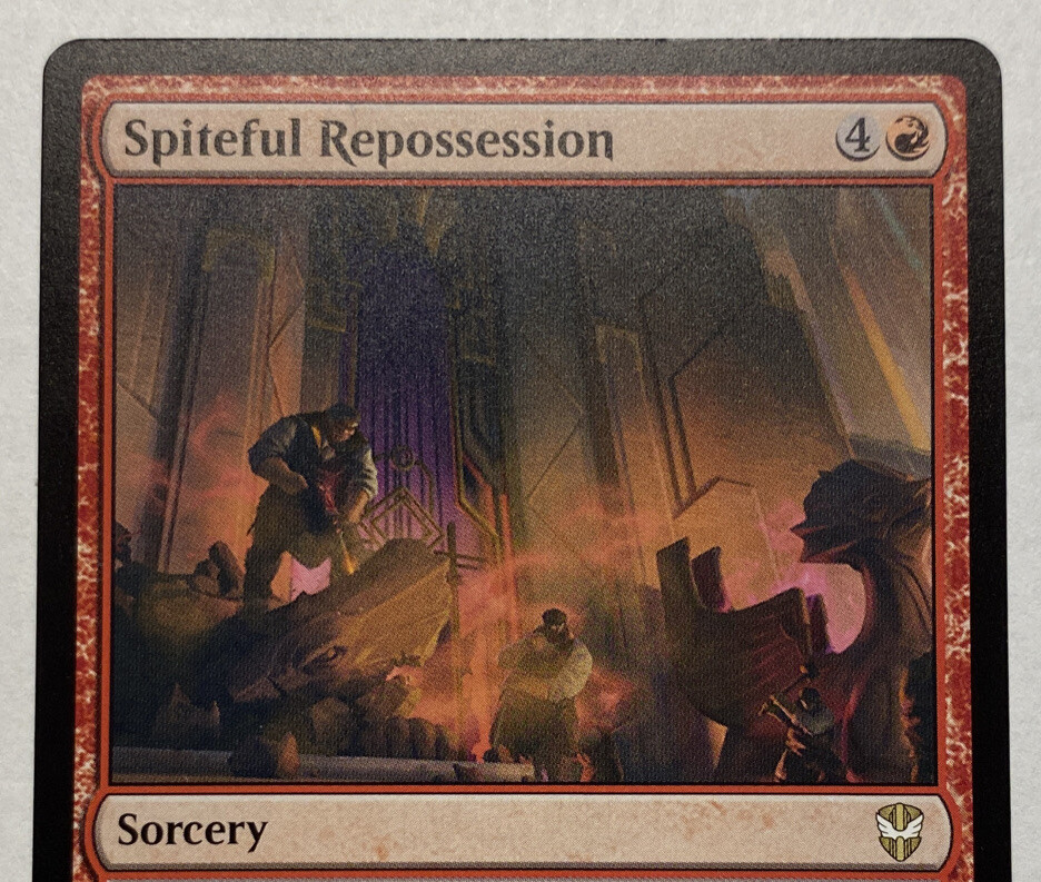 SPITEFUL REPOSSESSION - NEW CAPENNA MTG RED SORCERY RARE NM | eBay