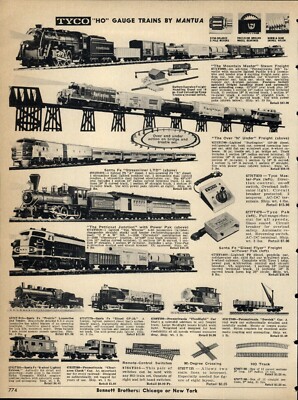 1968 PAPER AD Toy HO Gauge Mantua Tyco Train Sets Petticoat Junction | eBay