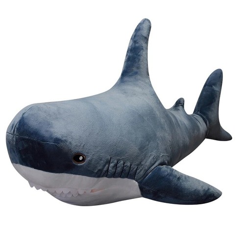 Shark Blue 18 Inch Stuffed Animal Plush Toys Toddler Fluffy Dolls Kids ...