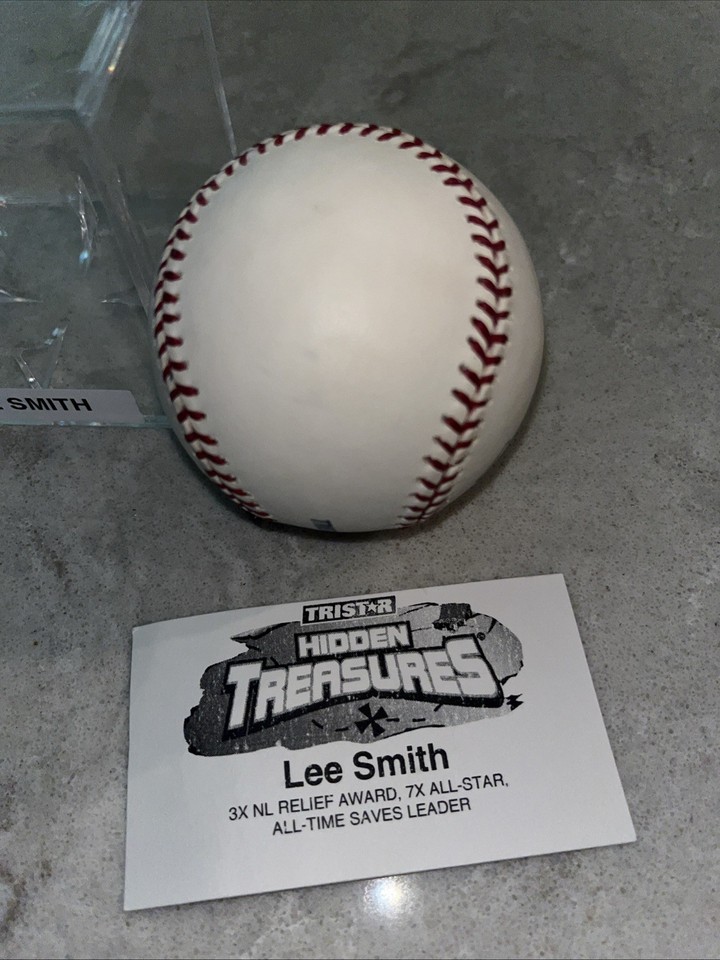 LEE SMITH CUBS SIGNED OFFICIAL MLB BASEBALL AUTO TRISTAR COA. "478 ...