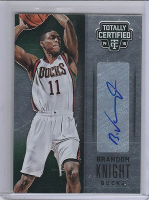 2014-15 Totally Certified Signatures #TCSBRK Brandon Knight Auto 43/49 ...