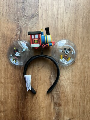 Disney Mickey & Minnie Runaway Railway Ears Headband Spring Train | eBay