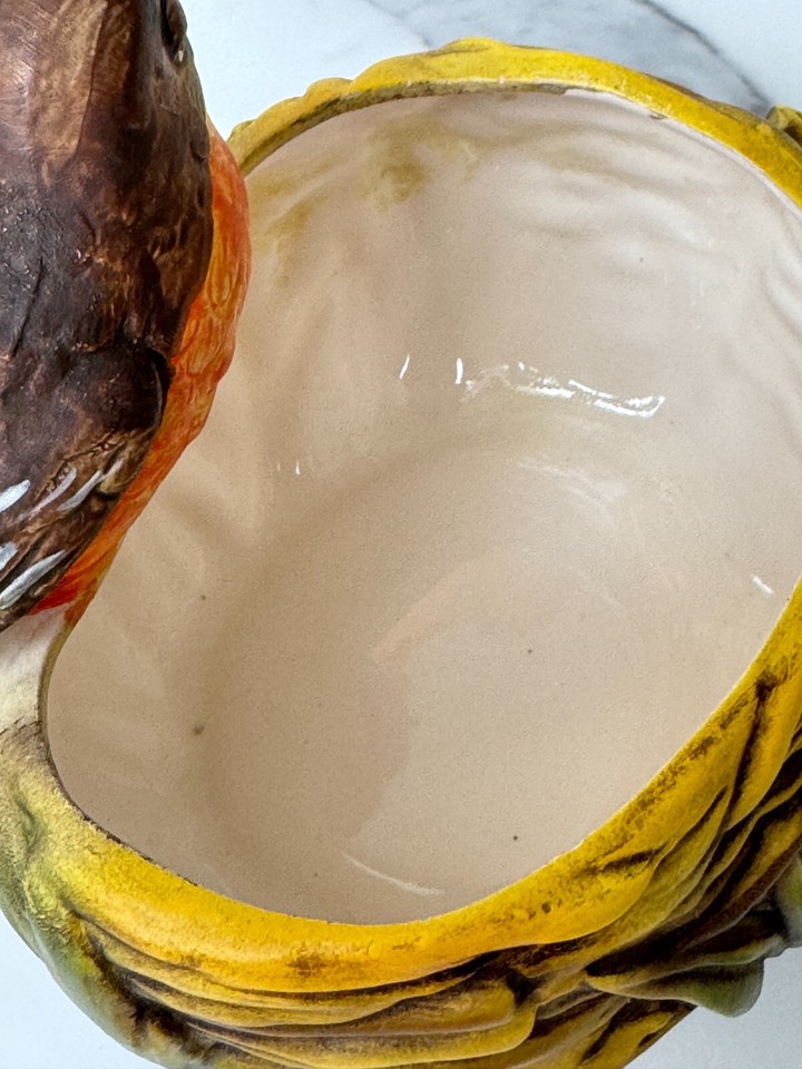 Vintage INARCO E 4923 Robin Bird Nest Planter Vase, MCM 1950s Spring ...