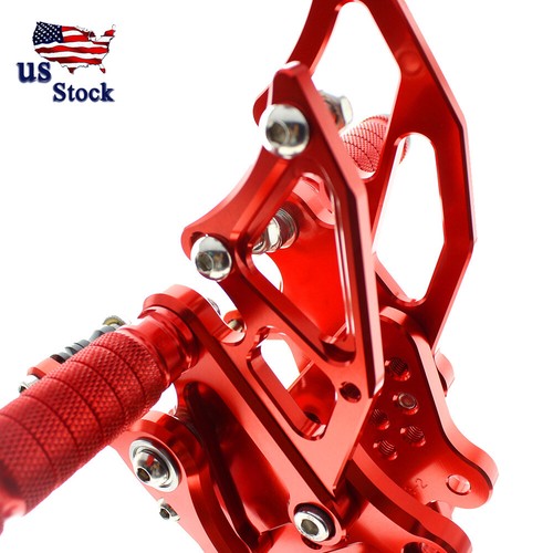 CNC Adjustable Rearsets Footpegs For NINJA300/NINJA250 2013 2014 2015 ...