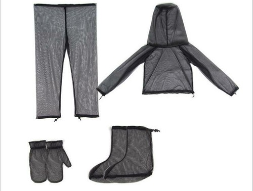 4pcs Anti Mosquito Bug Proof Full Mesh Net Body Suit Jungle Camping ...