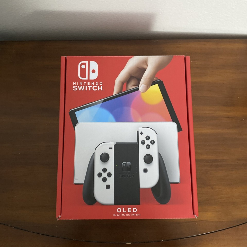 Nintendo Switch OLED - w/Joy-Con - White 45496883386| eBay