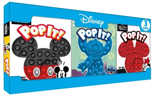 20 x Pop It! Disney 3 Pack of Mickey Mouse, Stitch, Minnie Mouse - FREE ...