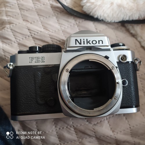 Camera Nikon FE2 with half case for review or parts | eBay