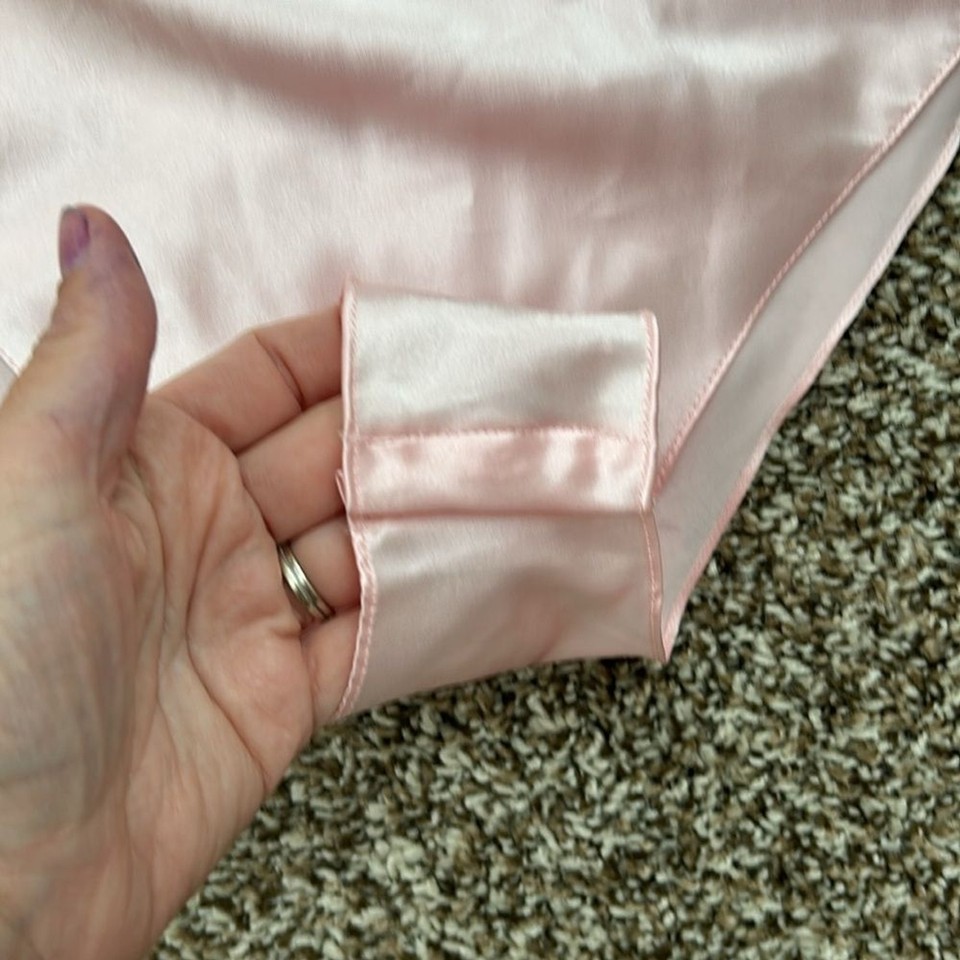 Vintage 80s Victorias Secret Gold Label Pink Lace Nightie Sexy Bodysuit ...