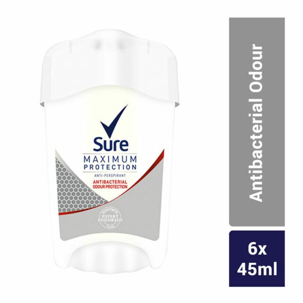Sure Maximum Protection Women's Deodorant - 45ml. Pack of 6 for sale ...